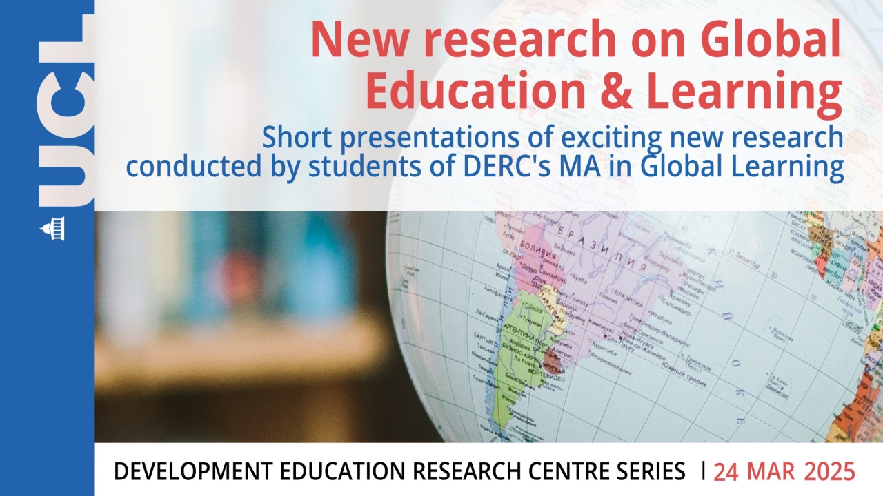 - DERC Webinar: New research on Global Education & Learning
