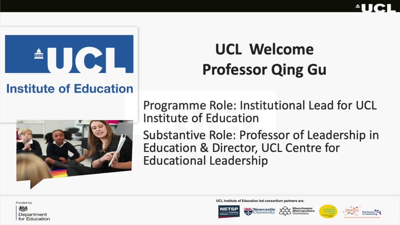 - UCL Team Introduction Prof Qing Gu
