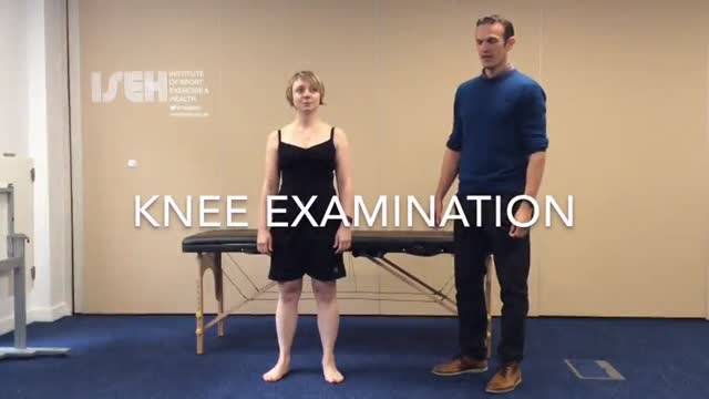 - Knee examination