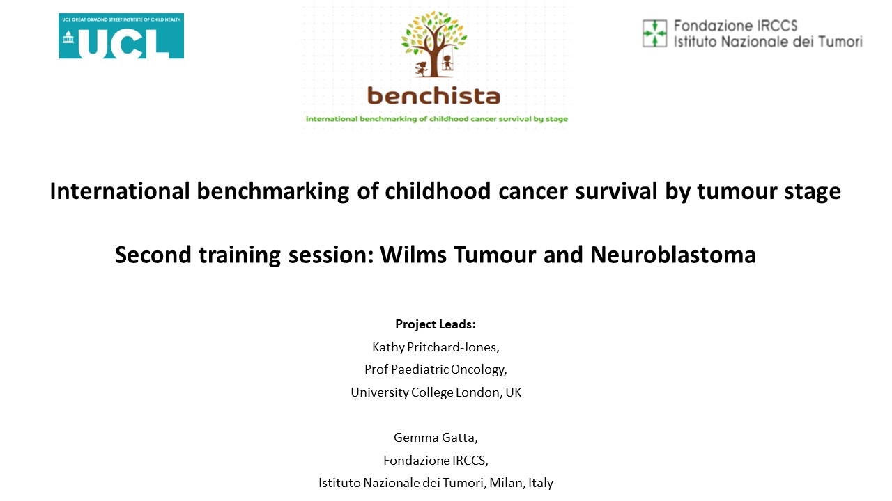 - BENCHISTA - Second Training Session - Wilms Tumour and Neuroblastoma