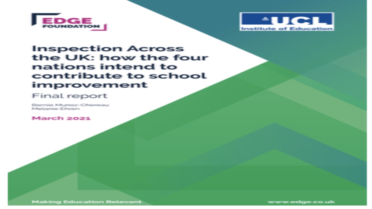 - Launch of the report "Inspection across the UK" - new version