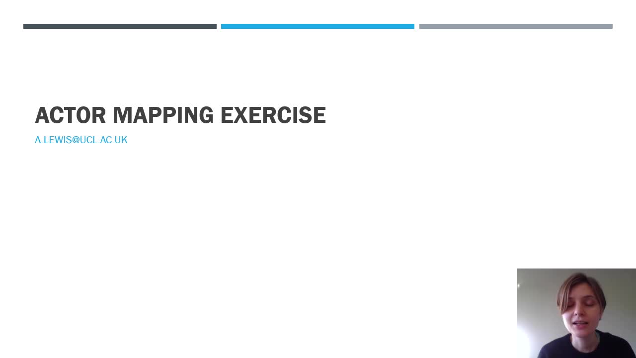 - Actor Mapping Exercise
