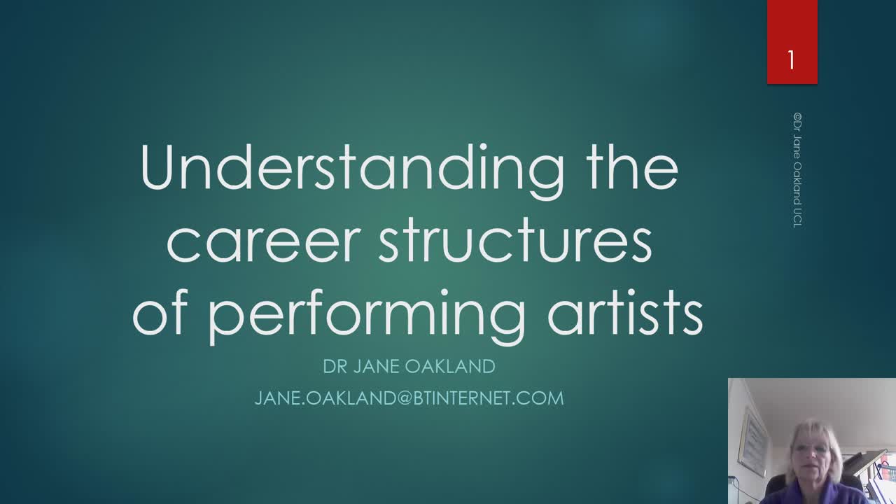 - Career Structures in Performing Arts
