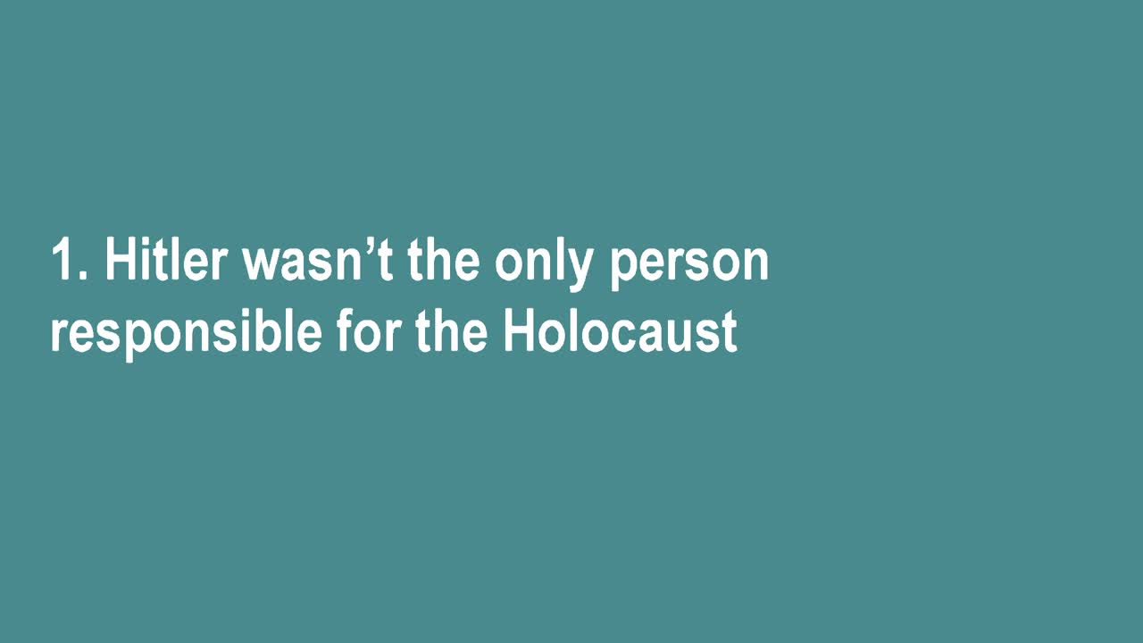 - Responsibility for the crime of the Holocaust was much broader than ...