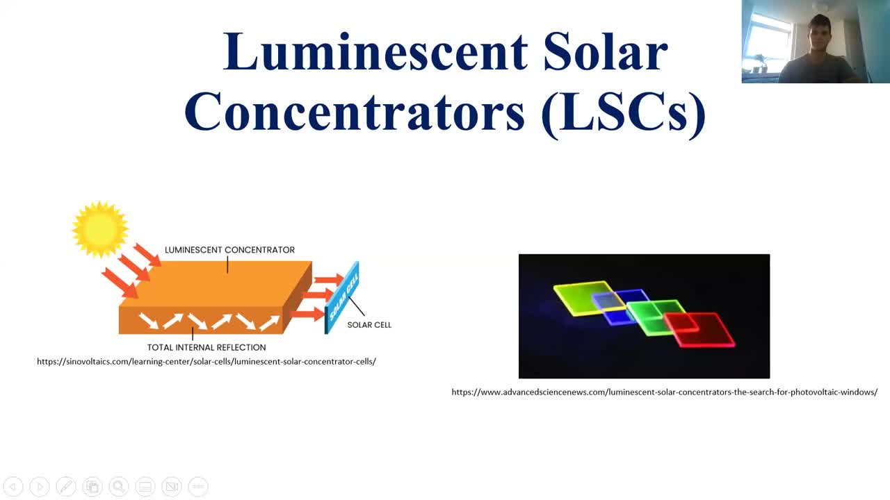 - Challenge 1 (Luminescent Solar Concentrator)