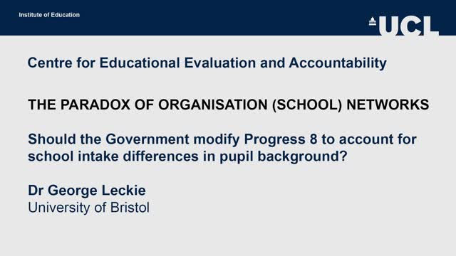 - Should the Government modify Progress 8 to account for school intake ...