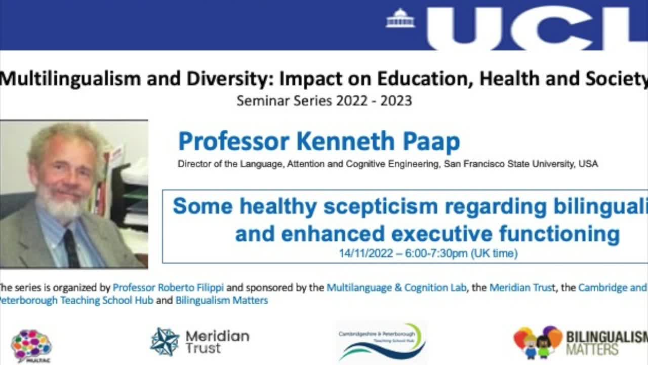 - Some healthy scepticism regarding bilingualism and enhanced executive ... - Some healthy scepticism regarding bilingualism and enhanced executive ...