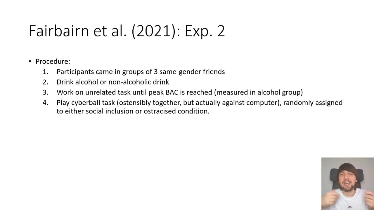 - MSc Statistics, Lecture 8: Description of Experiment