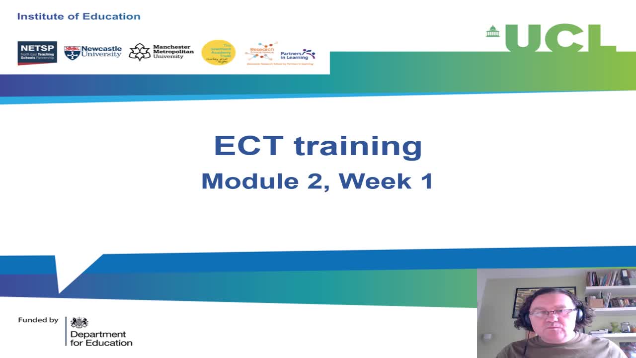 - Week 1 Module 2 ECT Training Recording