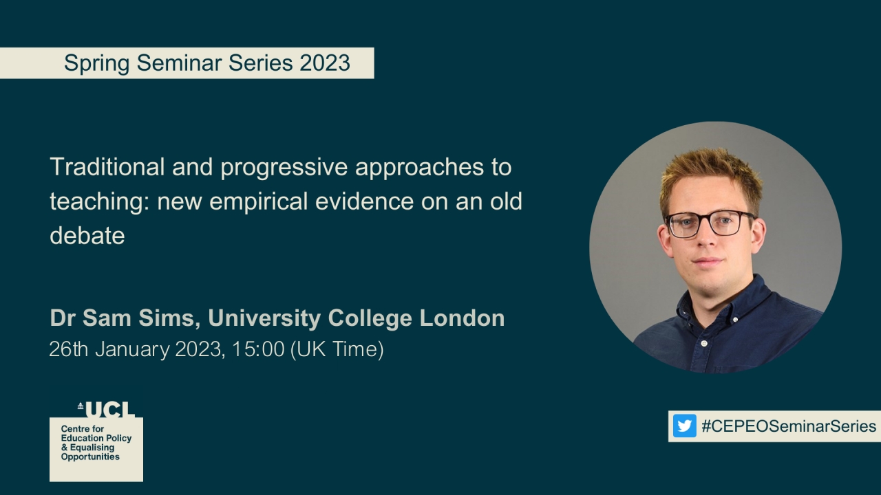 - Traditional and progressive approaches to teaching: new empirical ...