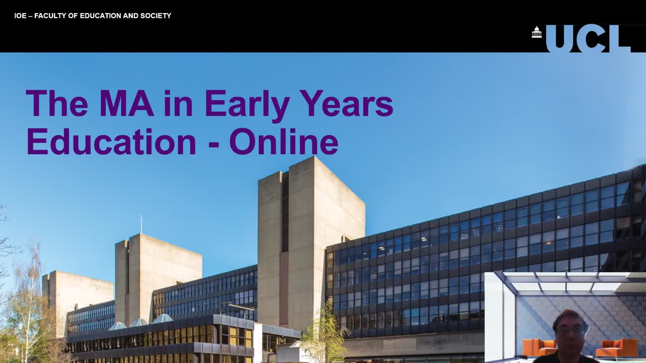 - MA Early Years Education Online