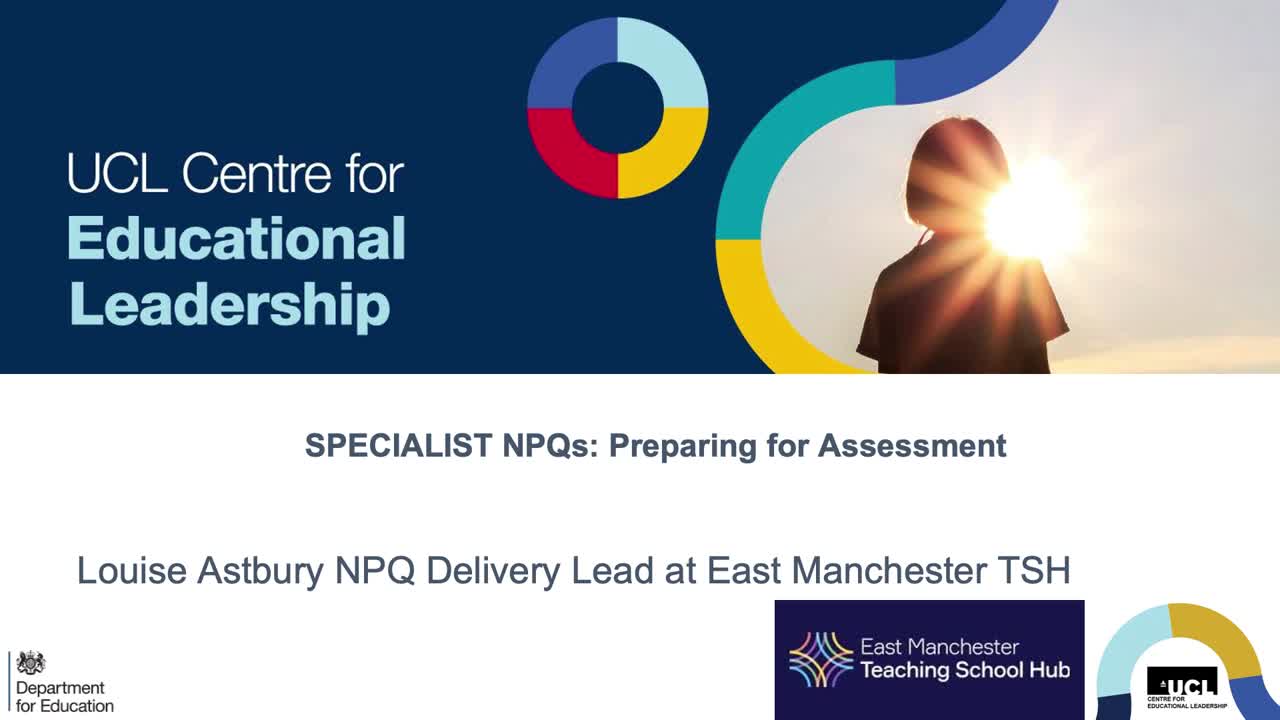 - NPQ Summative Assessment session 14-Jan-23