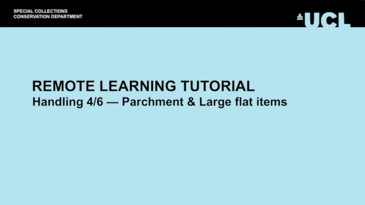 - Handling tutorial: Large flat items