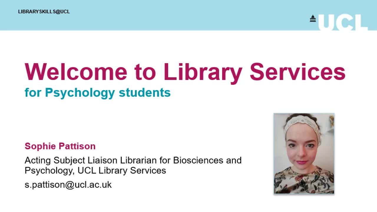 - Psychology Library Induction