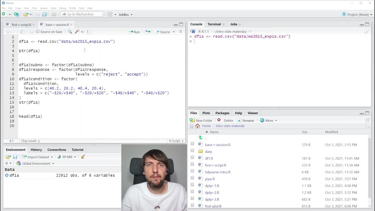 - MSc Statistics, Lecture 2: Base R Example Session