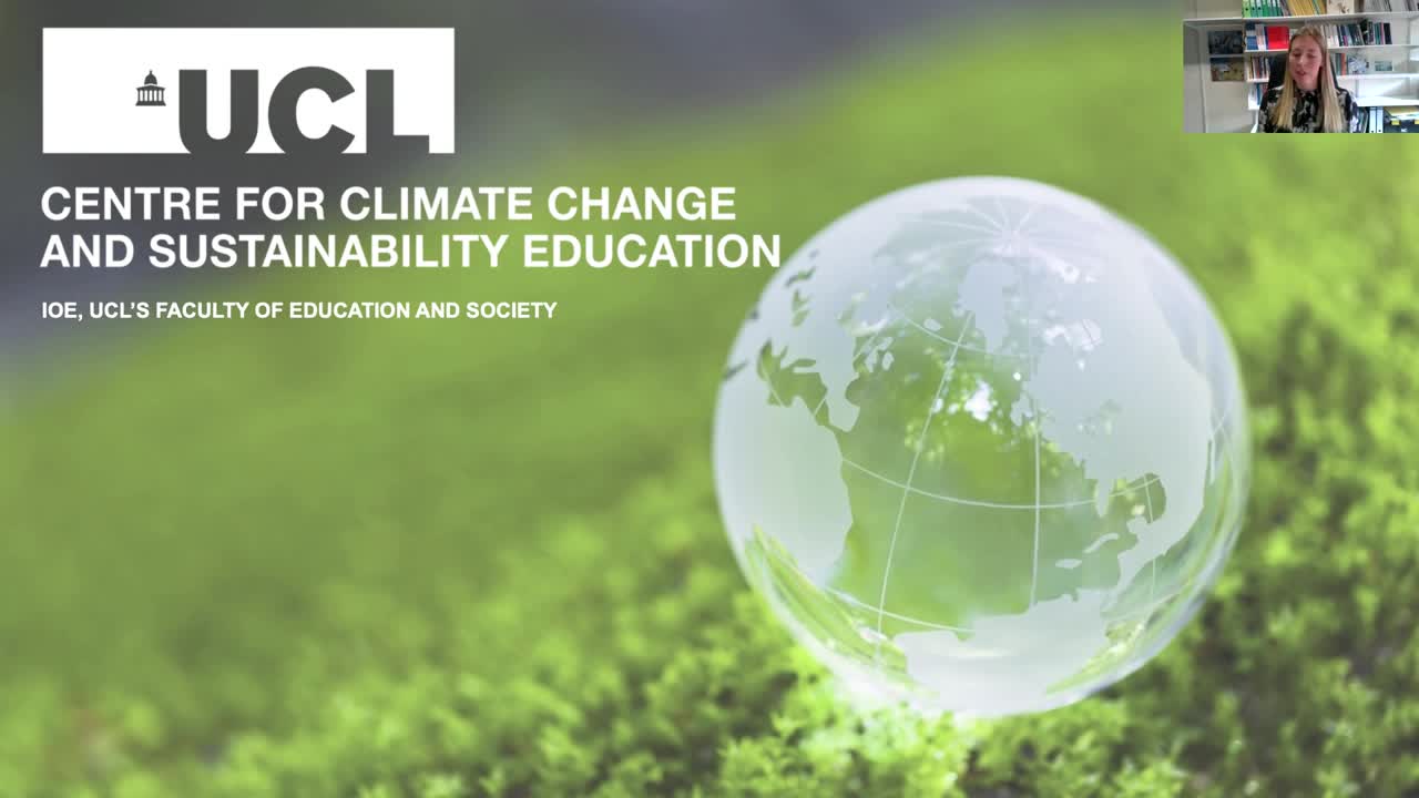 - Launch of UCL's Centre for Climate Change and Sustainability Education