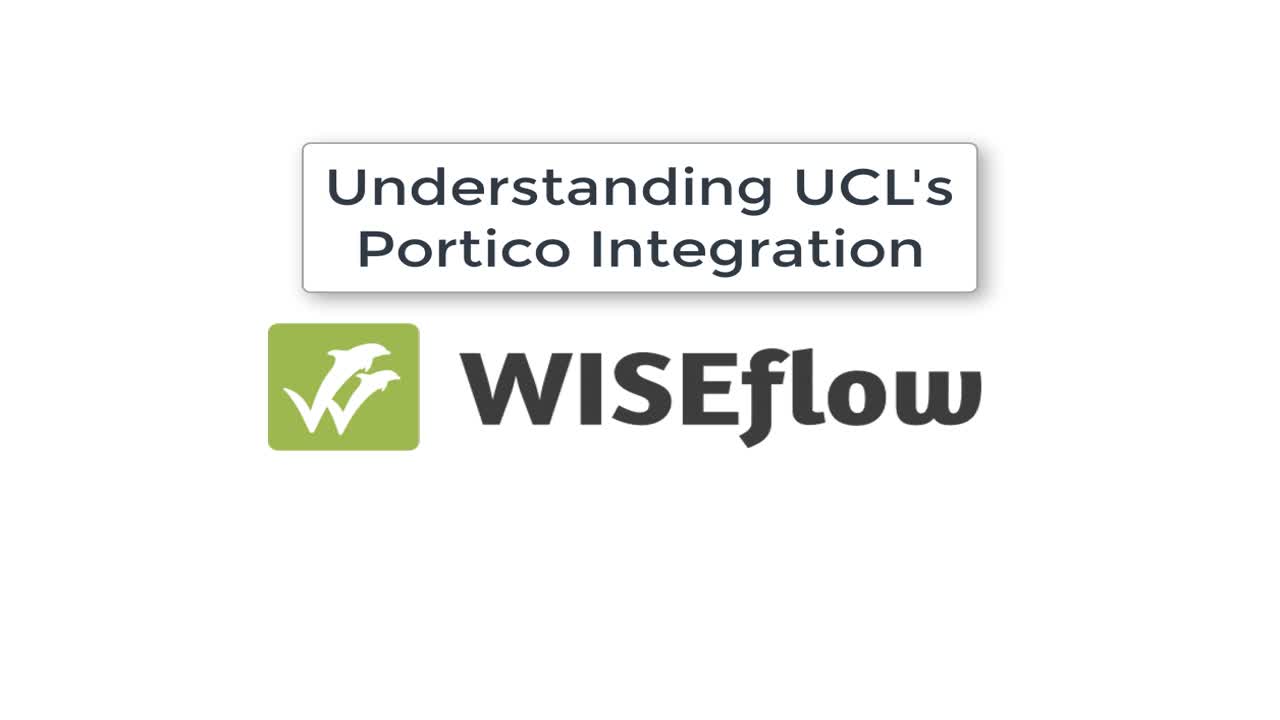 - Understanding the Portico integration in Wiseflow