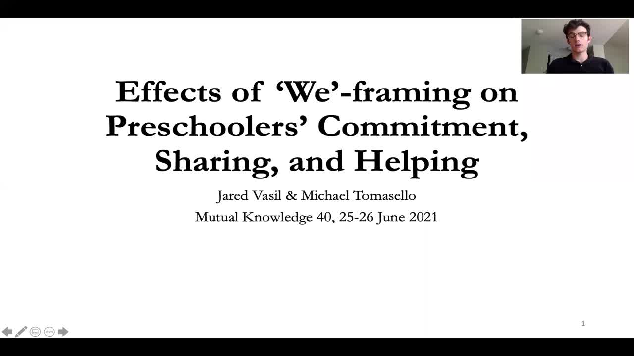 - Effects of “We”-framing on Young Children’s Commitment, Sharing, and ...
