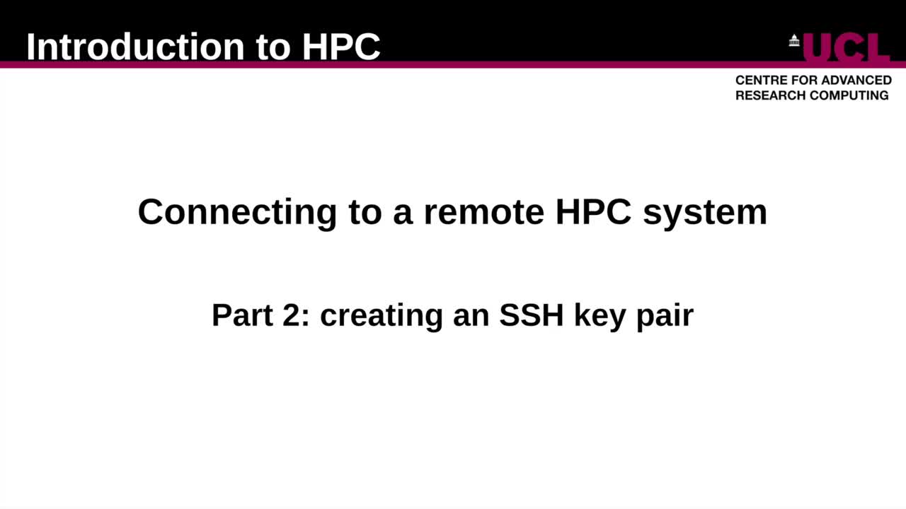 - Intro to HPC: Connecting to a remote HPC system part 2