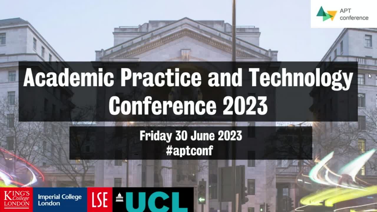- APT 2023 Welcome and Keynote - Prof Liz Bacon: AI in HE ...