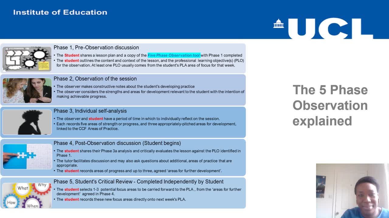 - The Five Phase Observation Process