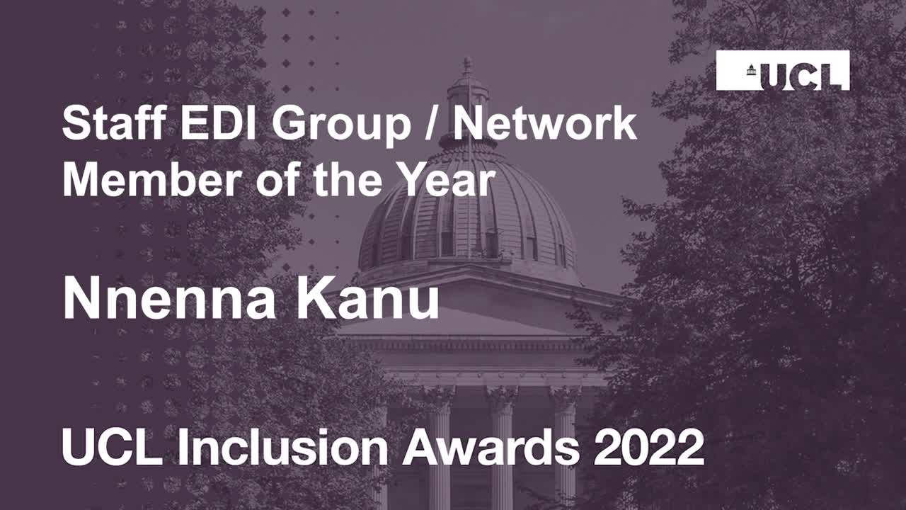 - Staff EDI Group / Network Member of the Year