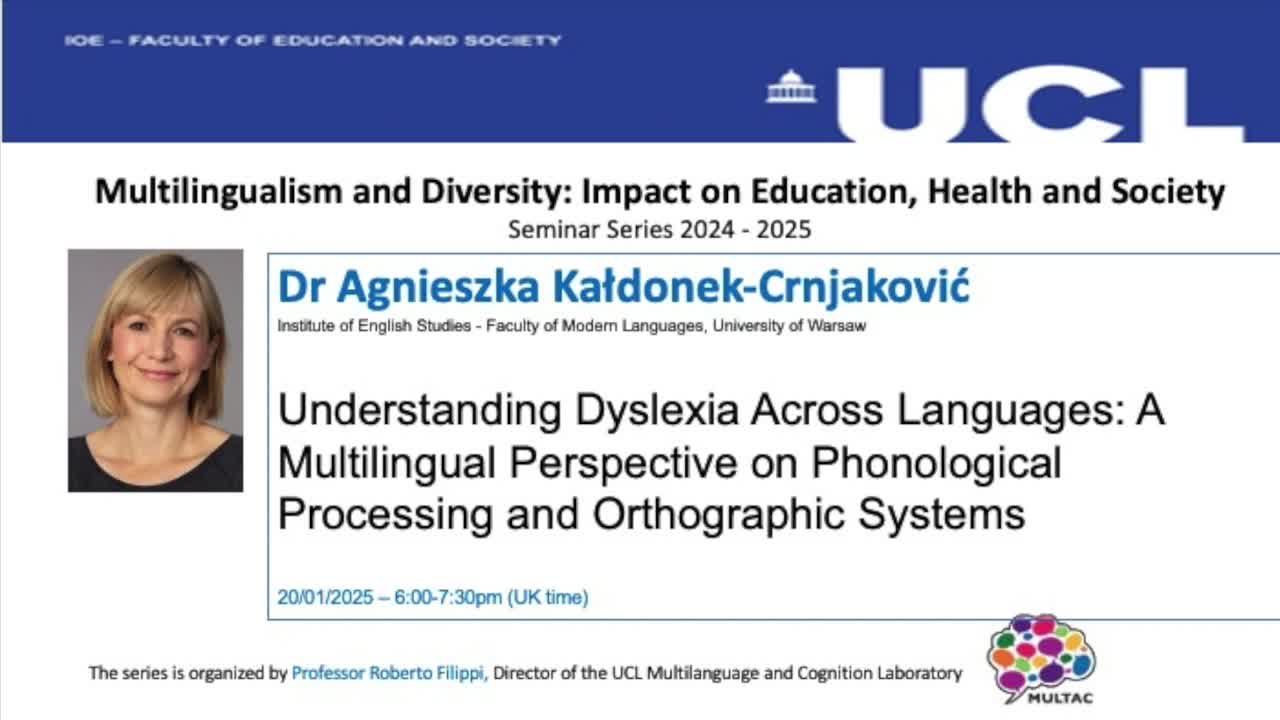 - Understanding Dyslexia Across Languages