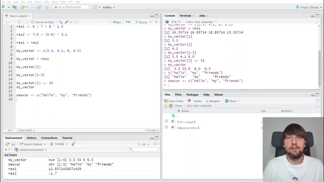 - MSc Statistics, Lecture 2: Data frames