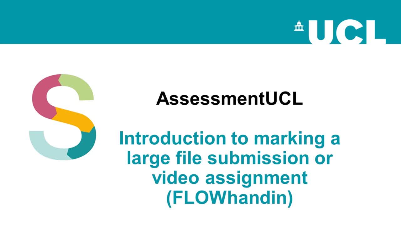 - Introduction to marking a large file submission or video assignment ...