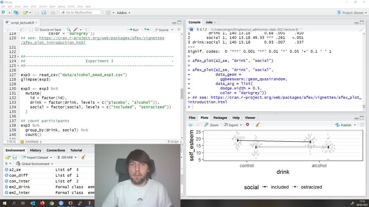 - MSc Statistics, Lecture 8: Analysis 2nd Example Data Set