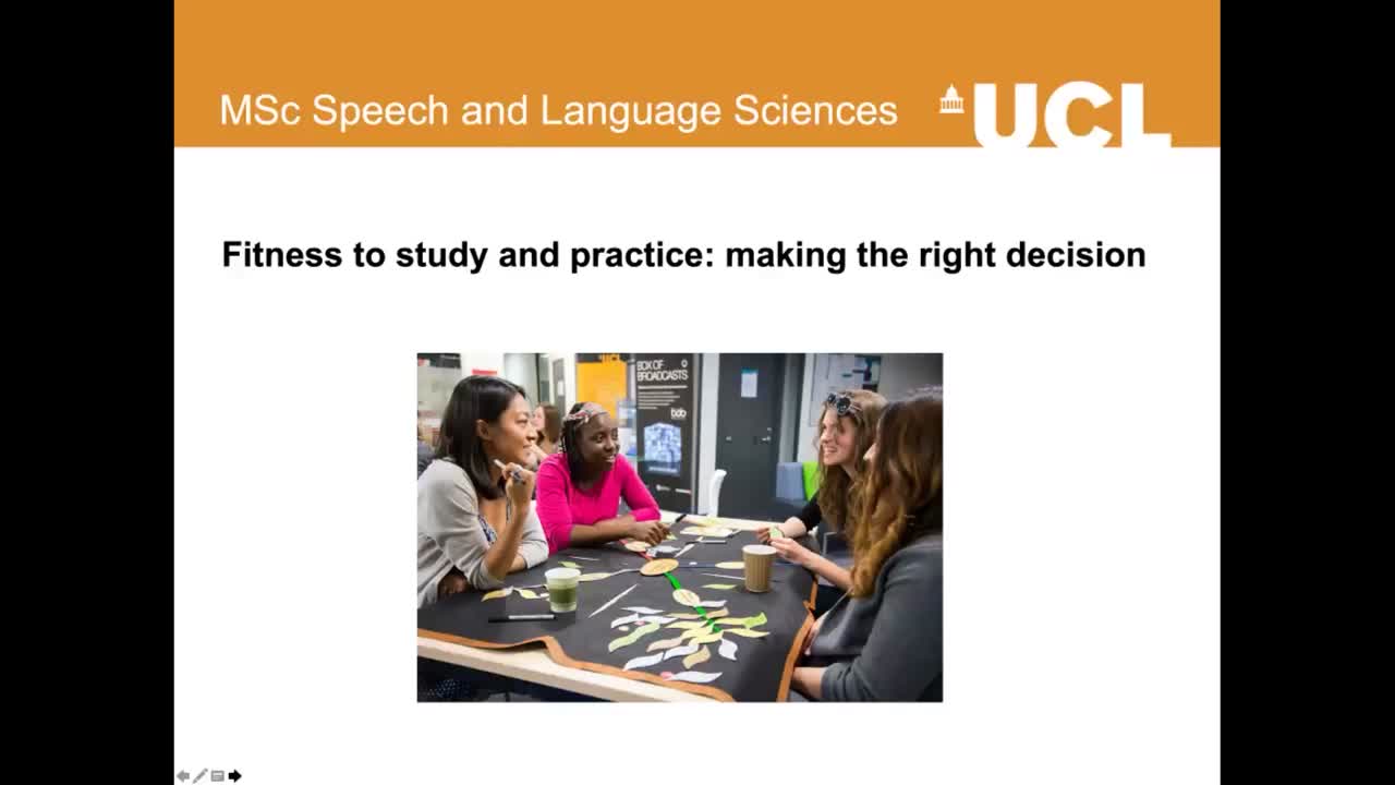 - MSc SLS fitness to study and practice