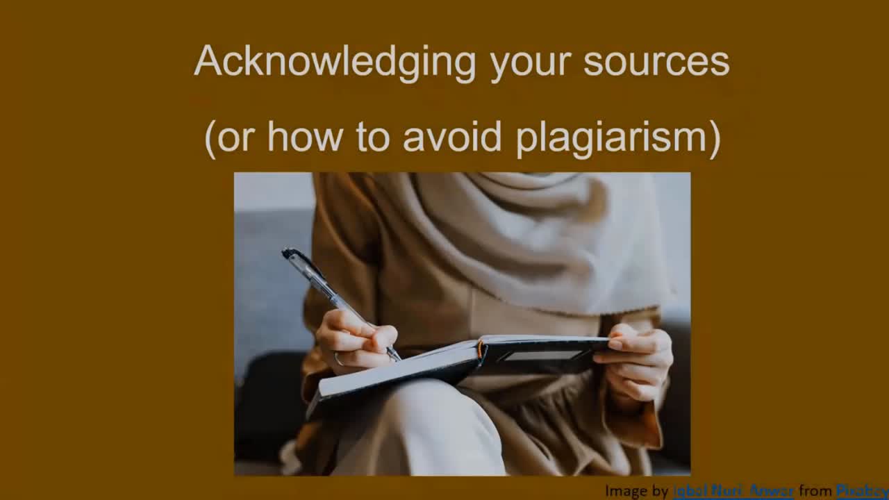 - 3.1 Acknowledging your sources - new version