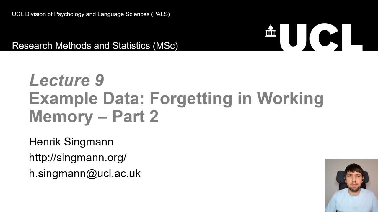 - MSc Statistics, Lecture 9: Example Data - Part 2