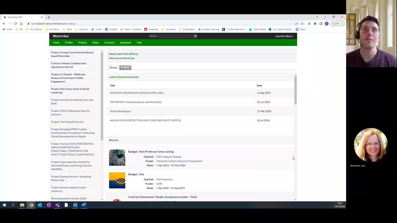 - How to create an Innovation project in Worktribe