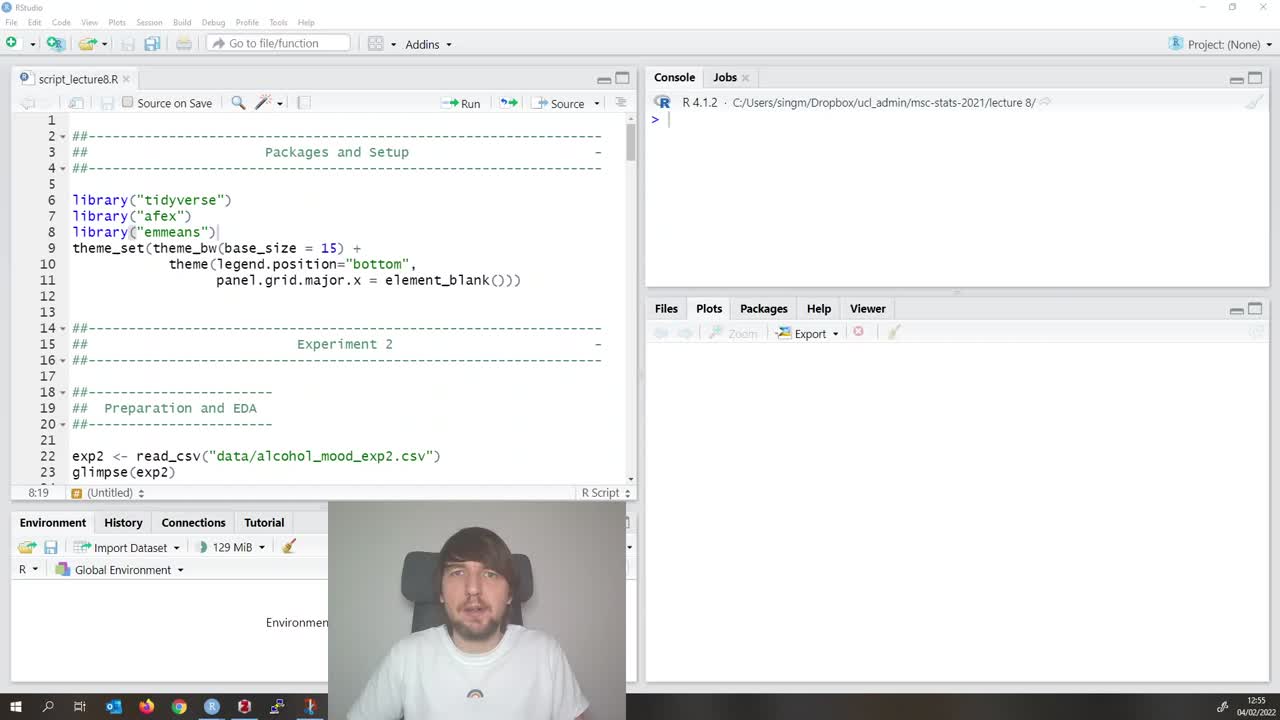 - MSc Statistics, Lecture 8: Preparation and Exploratory Data Analysis