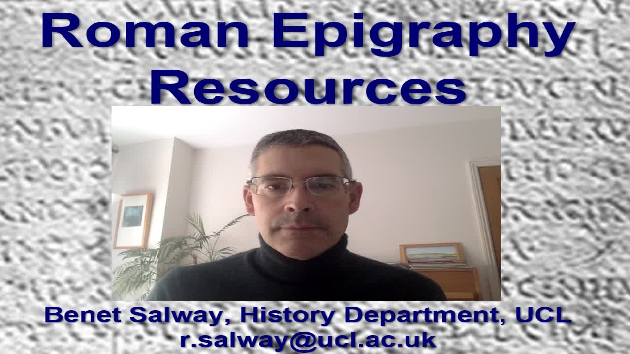 - Resources for the Study of Roman Epigraphy